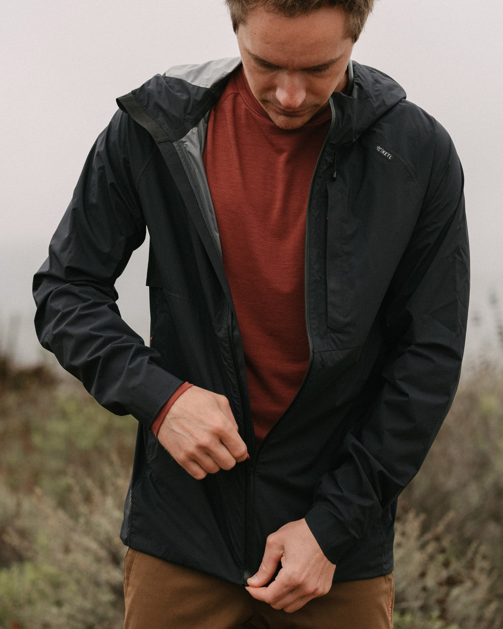 KETL Mtn. BodBrella Rain Jacket | Lightweight Packable Rainshell